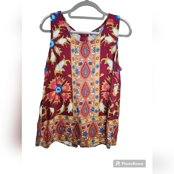 Haute Hippie | Tops | Haute Hippie Button Back Print Top Womens Size L ...